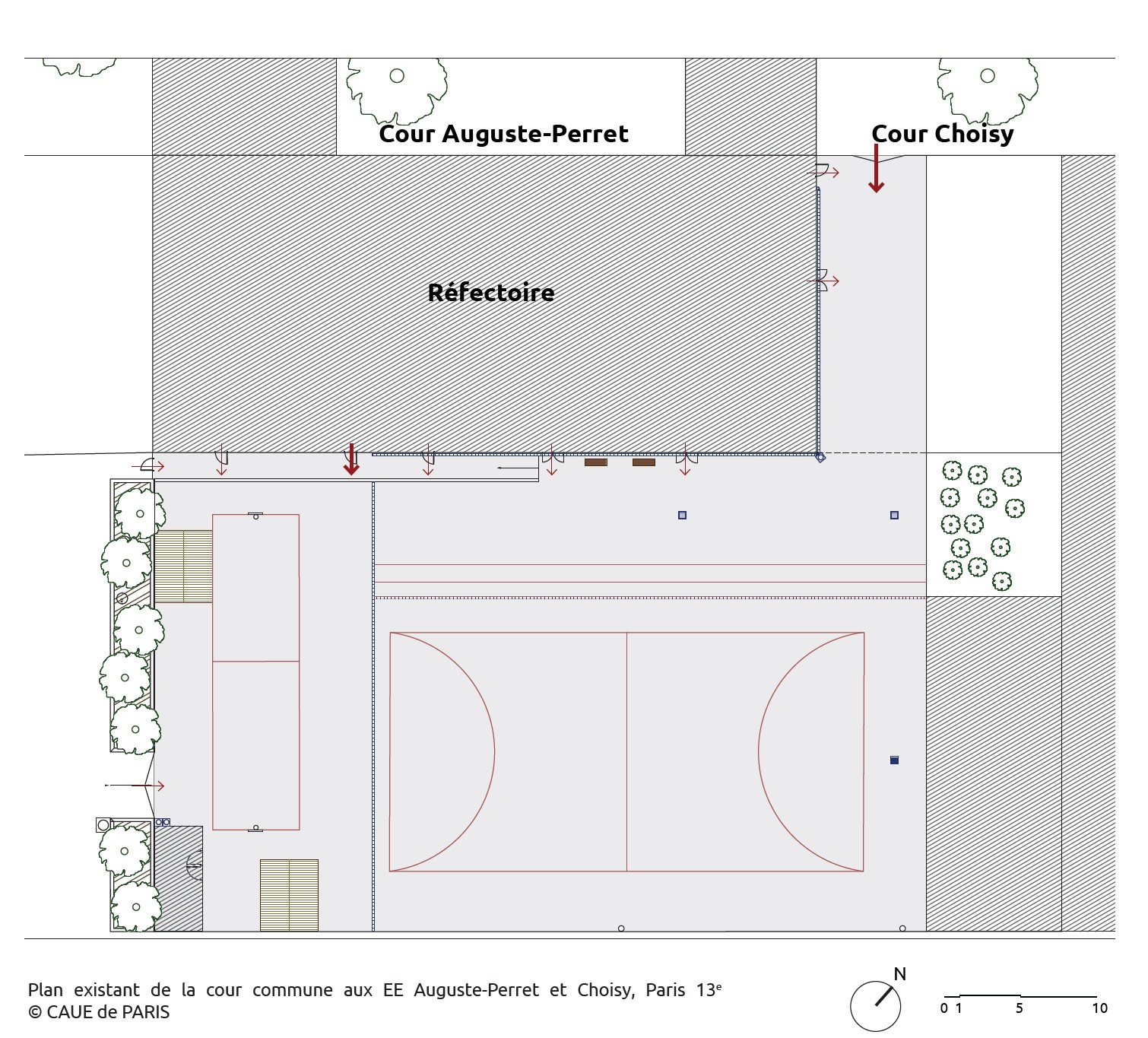 École élémentaire Choisy-Perret - Observatoire des cours Oasis